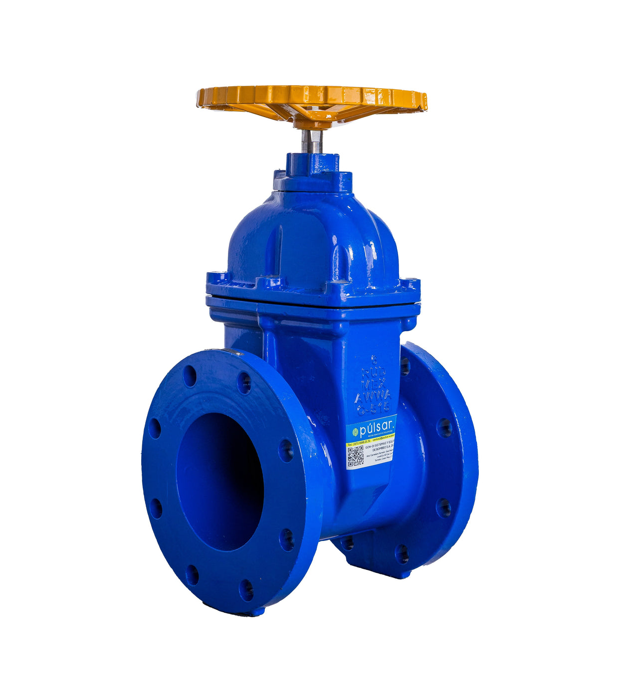 Valvula Compuerta de 6" Bridada Hierro Dúctil sello Flex 250 CWP con V ...