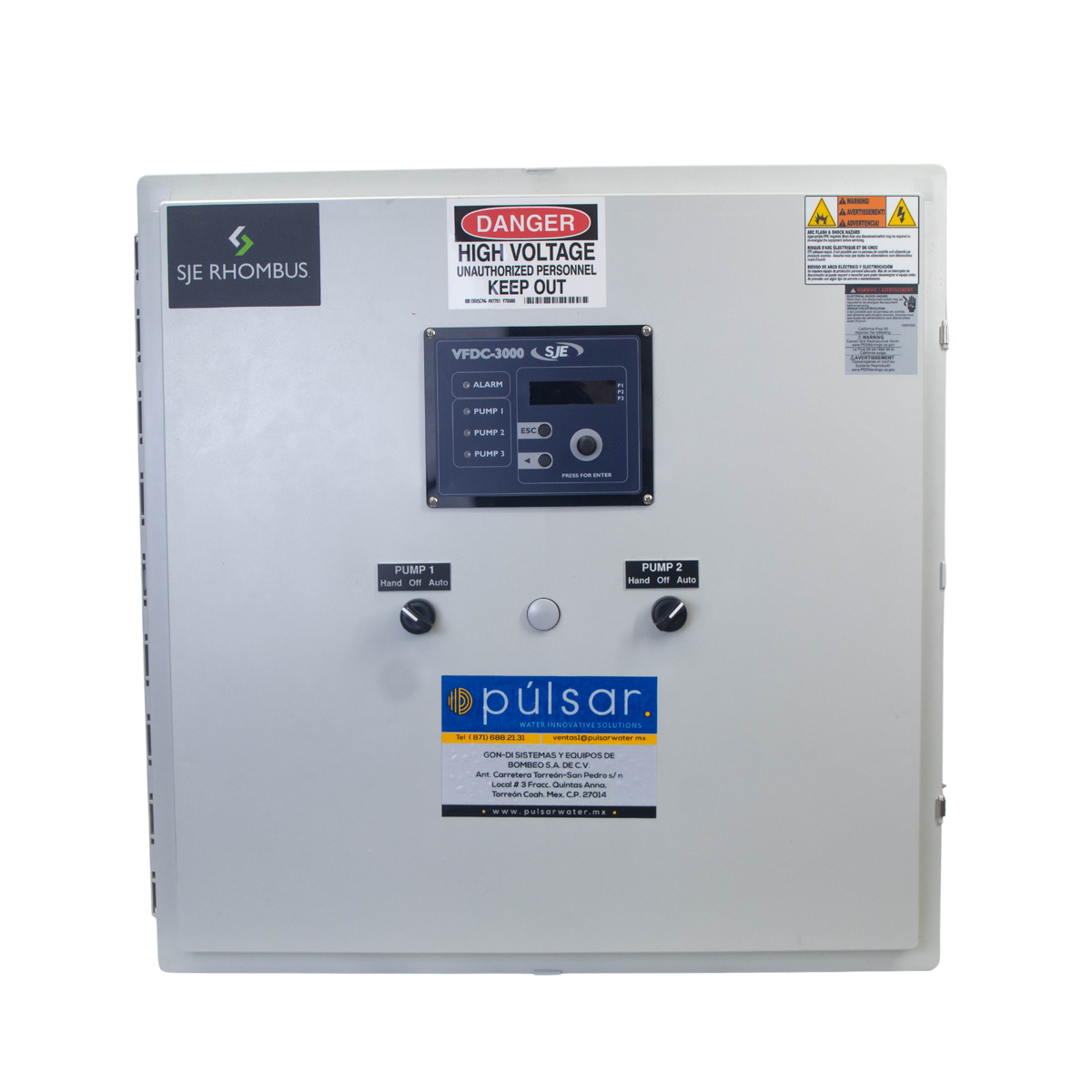 Tablero de Control con Variador Duplex para 2 Bombas de 5 Hp 220V ENDU ...