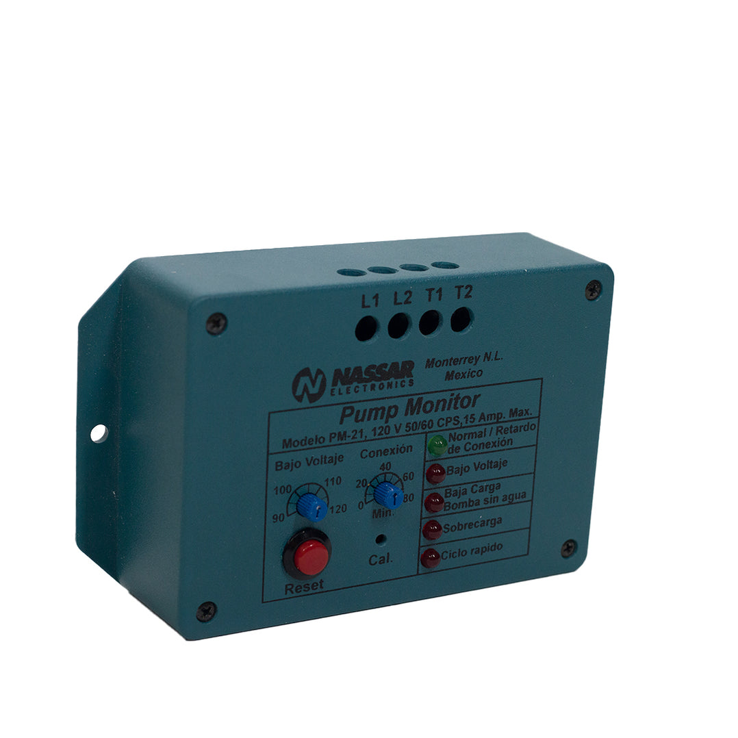 Pump Monitor Monofásico 115V 15 AMP NASSAR PM-21 — Pulsar Water