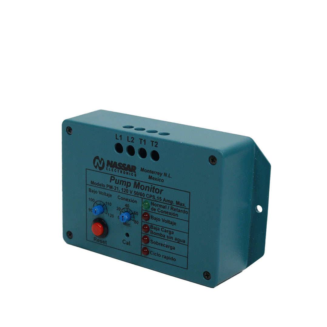 Pump Monitor Monofásico 115V 15 AMP NASSAR PM-21 — Pulsar Water