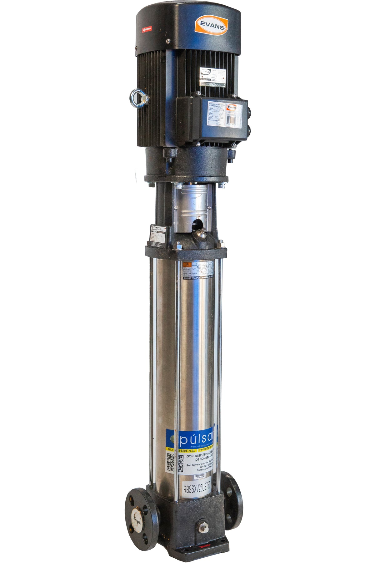 Bomba Multietapas Vertical 7.5 HP 220/440V SSXV25ME0750 EVANS — Pulsar Water