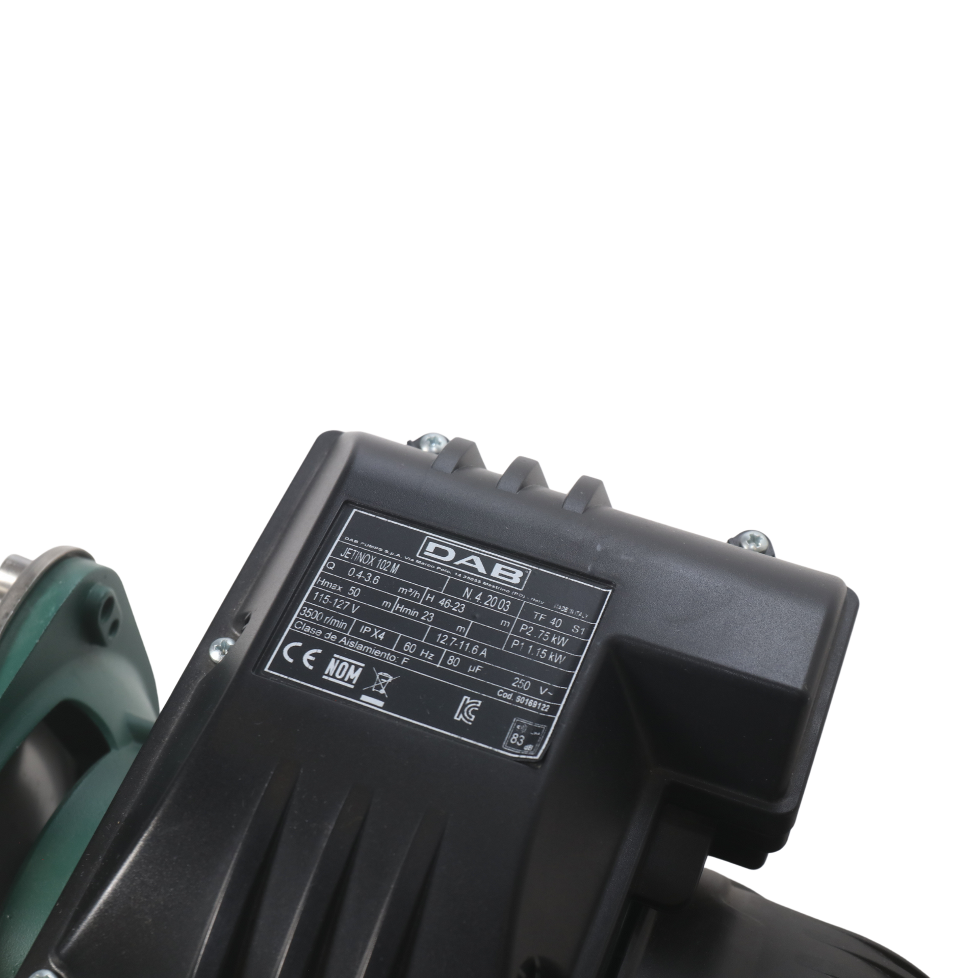 Bomba Jet 1 HP 110V 1F ACERO INOXIDABLE JETINOX102M — Pulsar Water