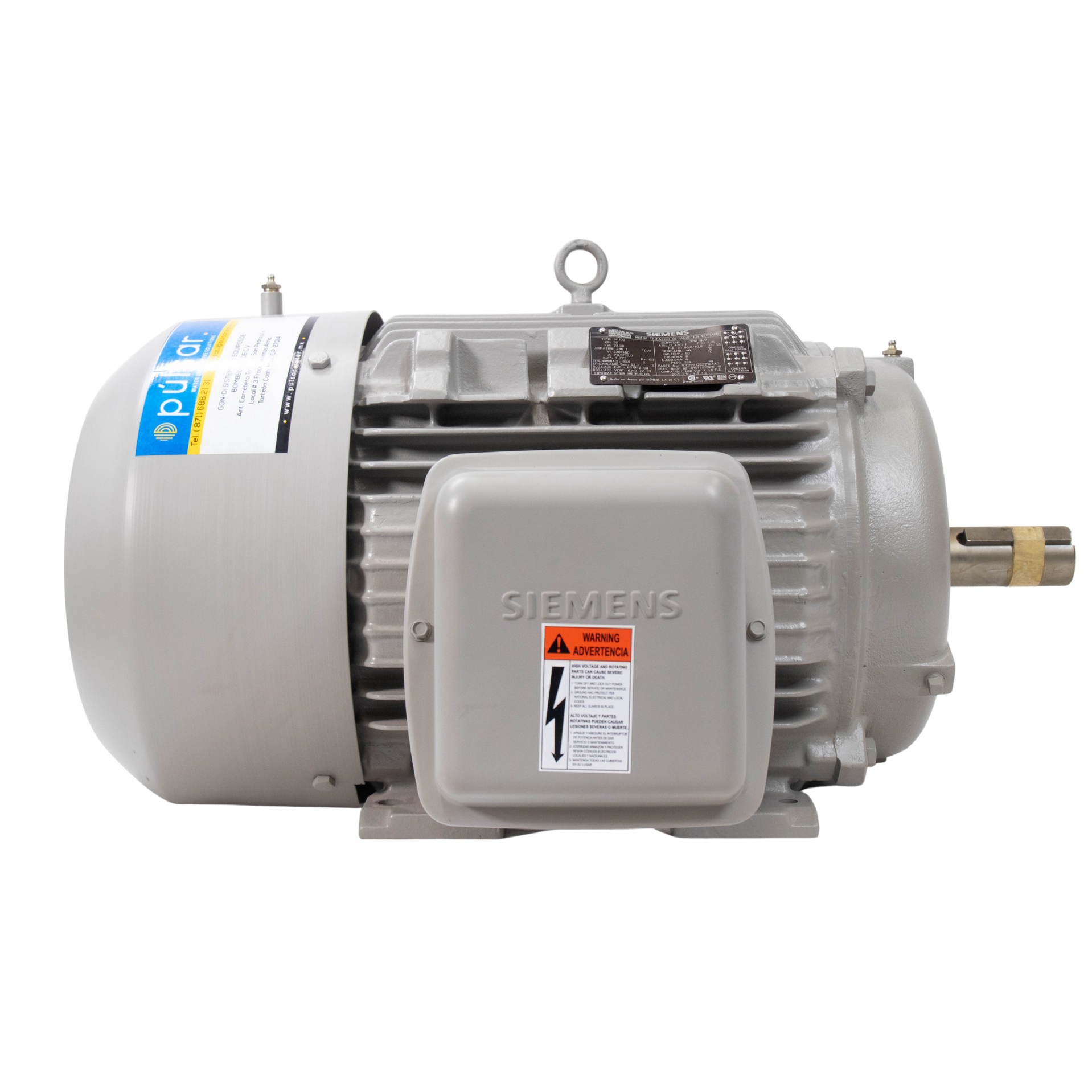 Motor Eléctrico 30 HP SIEMENS 230/460V 3F ARM 286T — Pulsar Water