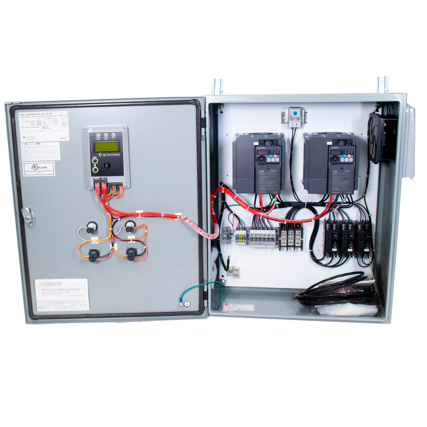 Tablero de Control con Variador Duplex para 2 Bombas de 3 HP 230V 3F N ...