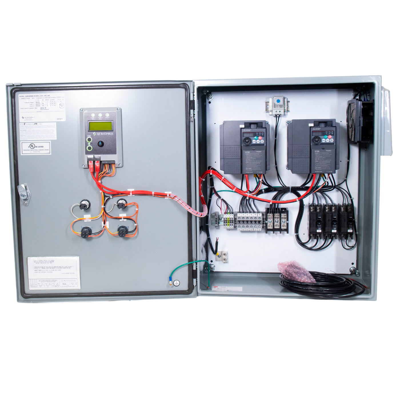 Tablero de Control con Variador Duplex para 2 Bombas de 5 HP 230V 3F N ...